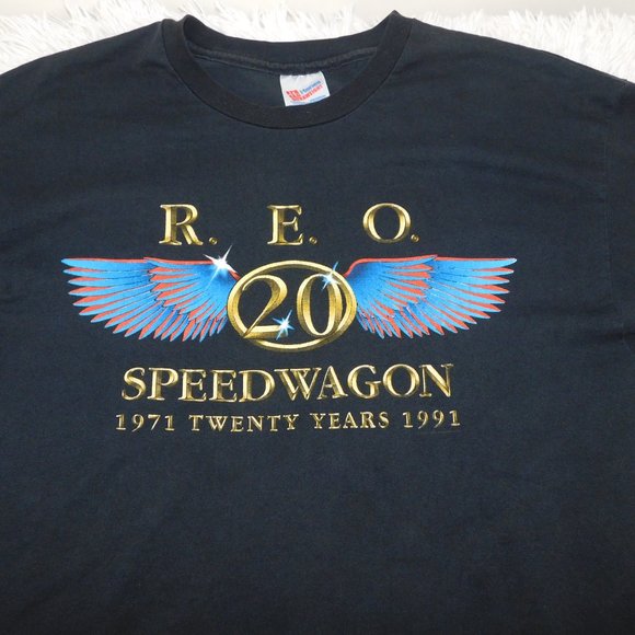 Hanes | Shirts | Reo Speedwagon Vintage 9711991 Single Stitch Tee Shirt ...